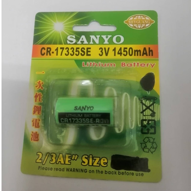 福利品！！【SANYO】一次性鋰電池 CR-17335SE 3V 1450mAh 日本製（僅3入福利出清） | 蝦皮購物