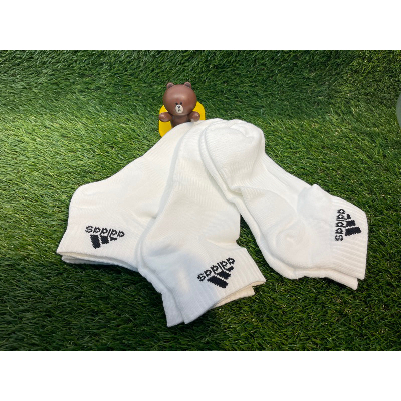 [喬比熊]adidas Cushioned 3雙入厚底運動短襪(HT3441/IC1277/IC1281 | 蝦皮購物
