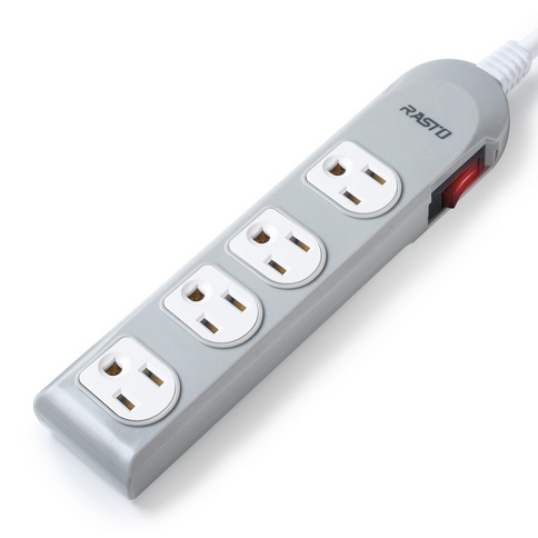 RASTO FE2 一開四插三孔延長線 1.8M 灰色 | 蝦皮購物