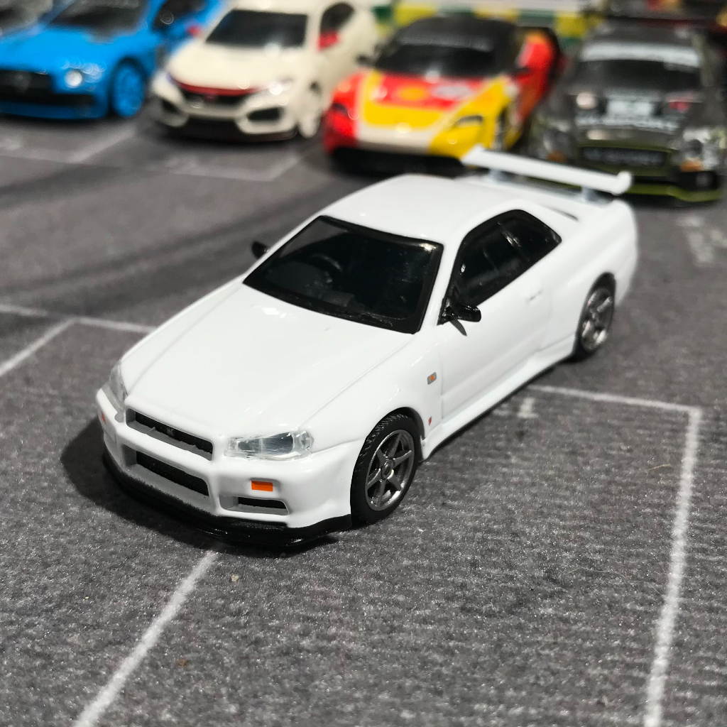 免運 MINI GT Skyline GTR gt-r R34 VSpec N1 White 白 397 小汽車 模型車 | 蝦皮購物