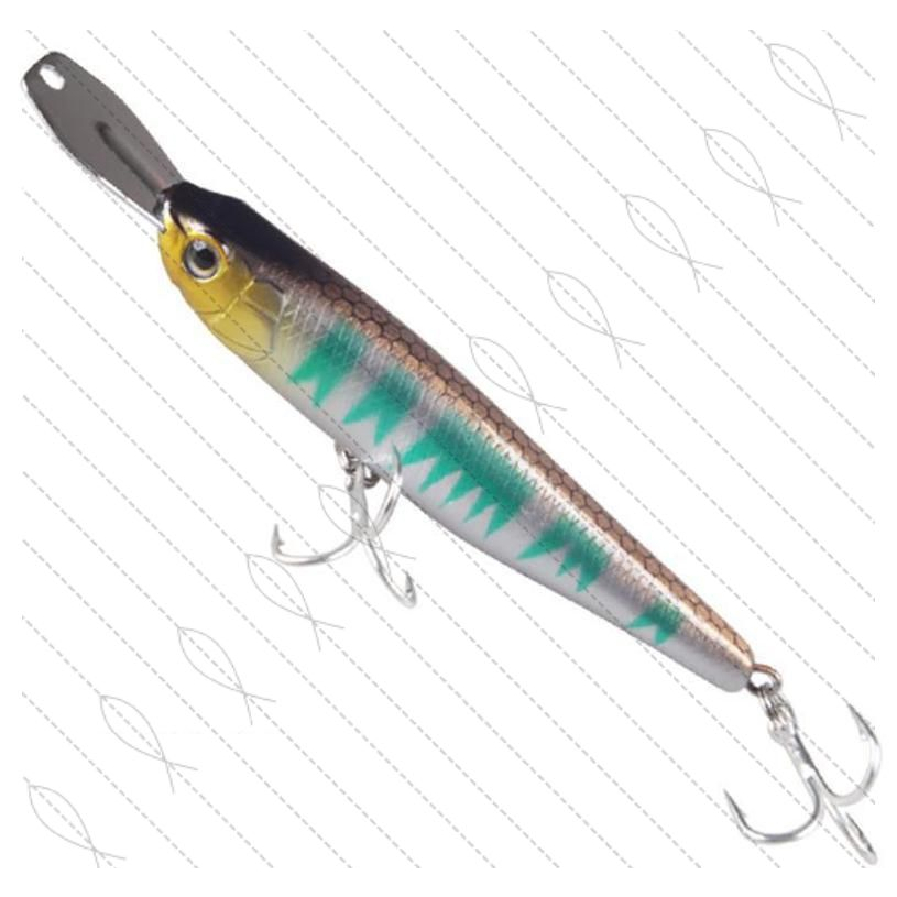 【LUZ路亞】【現貨】金屬舌板 007上升爬行餌RiserBait 鉛筆 浮水米諾 水表鉛筆 路亞 軟蟲 顫泳 VIB | 蝦皮購物