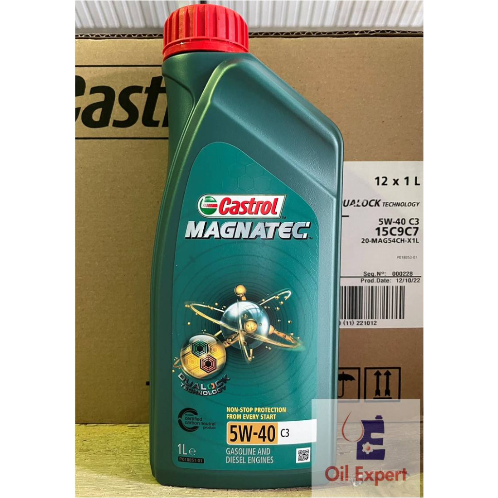 油品家 》"出清2022" Castrol Magnatec C3 5w40 合成機油 汽柴油(附發票)標籤脫落 | 蝦皮購物