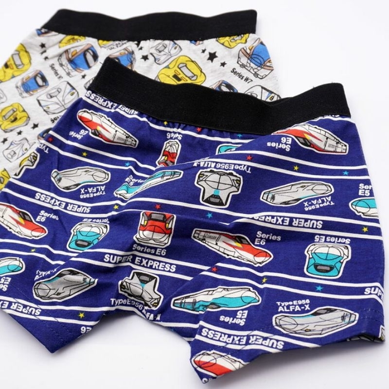 【現貨】熱銷補貨 日本 新幹線 純棉內褲 火車 四角褲 100 110 120 130 童 幼兒 車 E5 E6 E7 | 蝦皮購物