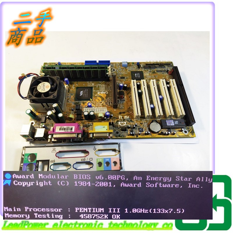【力寶3C】主機板 CA64-B ISA 插槽 X1 附: CPU 記憶體 370 腳位 /編號0221 | 蝦皮購物