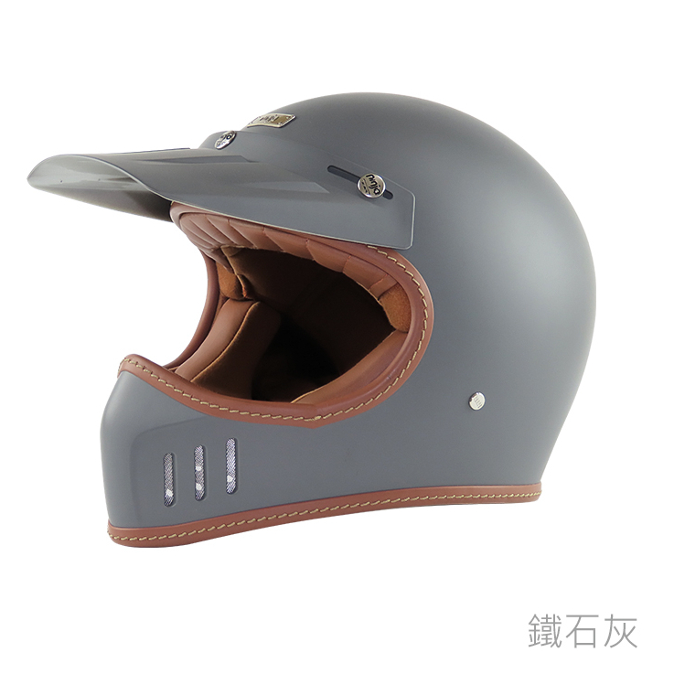 KK 安全帽 K-866 山車帽 消光鐵石灰 復古帽 K866 內襯可拆 全罩 《比帽王》 | 蝦皮購物
