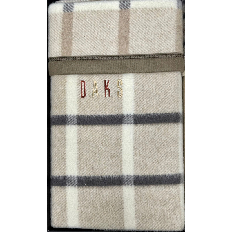 【特價】英國名牌 DAKS 100%全新未使用 薄純羊毛毛毯 140cmX200cm 日本製造 | 蝦皮購物