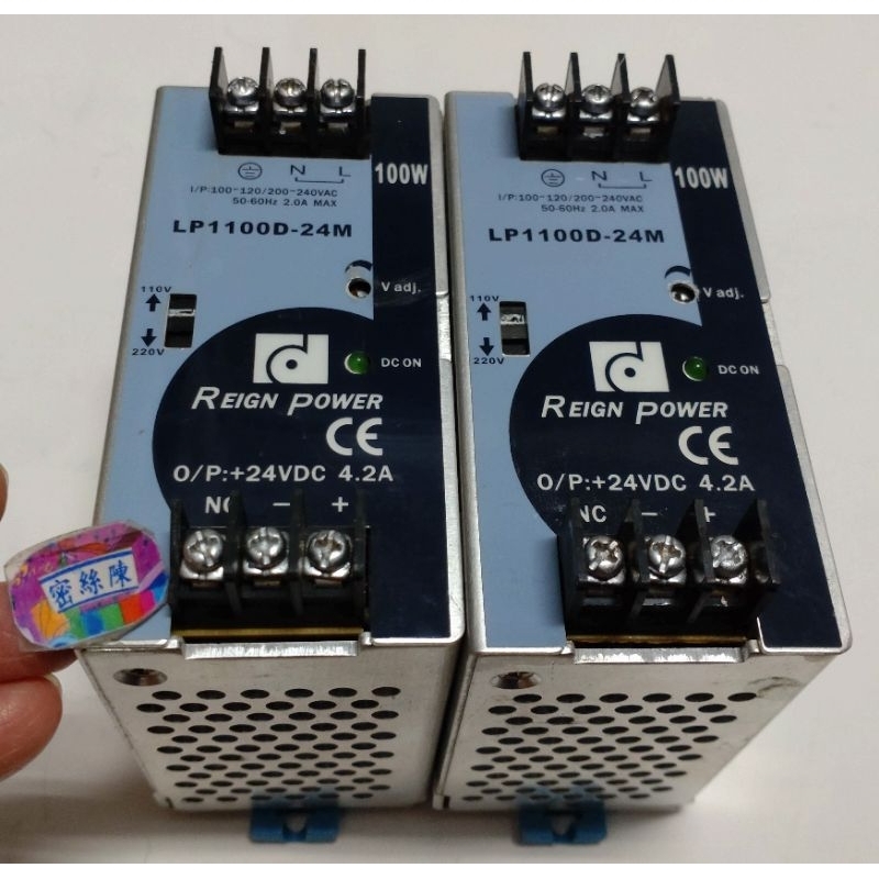 🌞二手現貨保固 REIGNPOWER 昂鼎 LP1100D-24M 100W 24V 4.2A軌道 導軌式 電源供應器 | 蝦皮購物