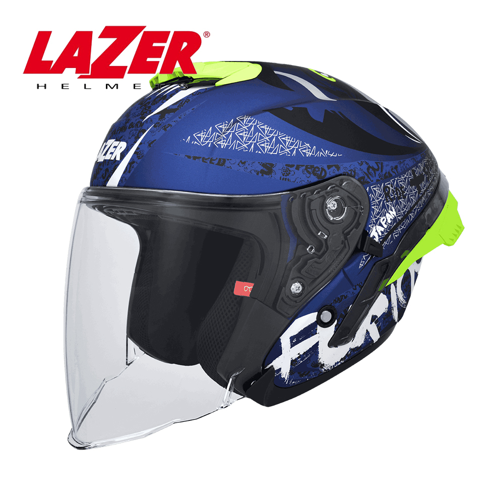 LAZER Tango SR 3/4罩式 眼鏡溝設計 內襯可拆洗 安全帽 內附墨鏡。ONI霧藍｜樂騎騎士屋 | 蝦皮購物