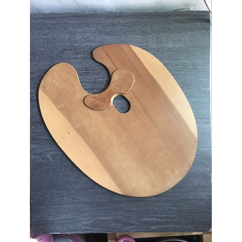 Bumpodo 日本 油畫原木調色盤，櫻花木，圓形，8號 | 蝦皮購物