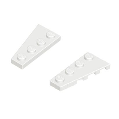 LEGO 樂高 白色 Wedge Plate4x2 楔形薄板一對 41769+41770 4160857+4161326 | 蝦皮購物