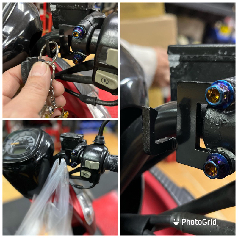 宵夜掛勾 手把掛勾 掛勾 鍍鈦螺絲 Gogoro s2 DRG KRV MMBCU force SMAX BWS 手把掛 | 蝦皮購物