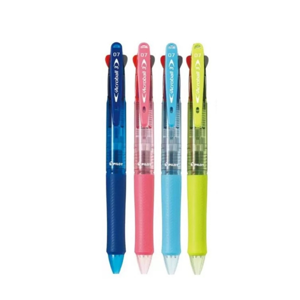 👑妞妞文具👑PILOT 百樂 Acroball 3 0.7mm 輕油筆 多色筆 三色筆 BKAB-40F | 蝦皮購物