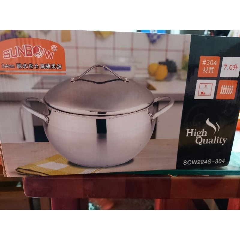 全新 304歐式蘋果鍋 24cm 7L | 蝦皮購物