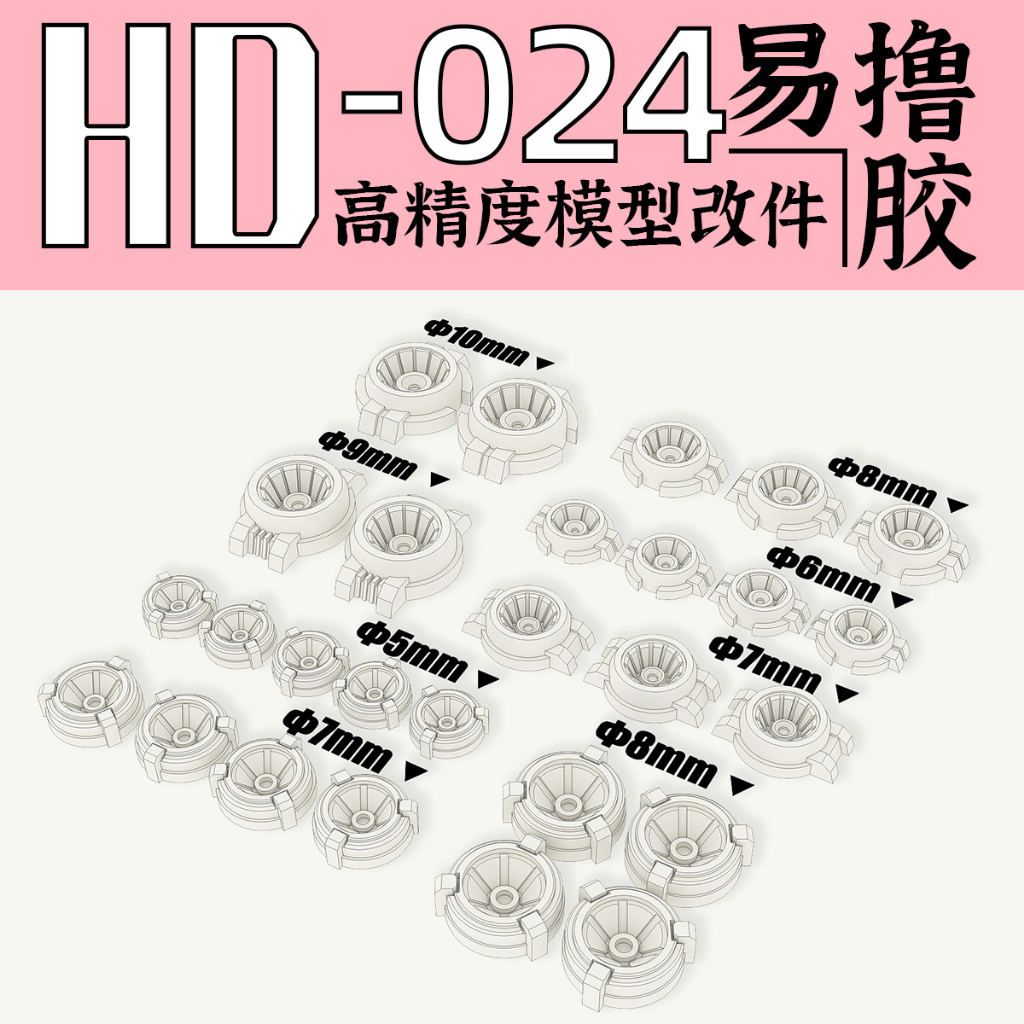 【小短腿玩具世界】狗造社 HD-024 噴口 細節補品 鋼彈 | 蝦皮購物