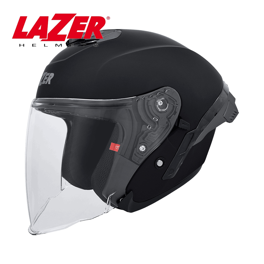 LAZER Tango SR 3/4罩式 眼鏡溝設計 內襯可拆洗 安全帽 內附墨鏡。霧黑｜樂騎騎士屋 | 蝦皮購物