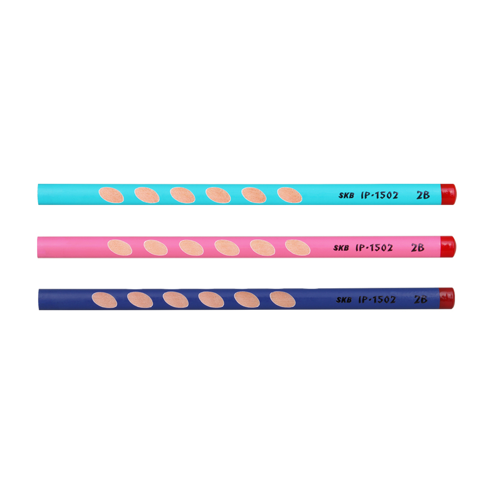 SKB IP-1502 單支 粗款 洞洞筆 大三角 三角洞洞筆 HB 2B 鉛筆 矯正洞洞筆 握筆練習 學齡前 洞洞鉛筆 | 蝦皮購物