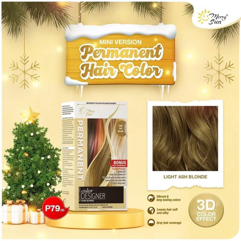 Merry sun hair color permanent | 蝦皮購物