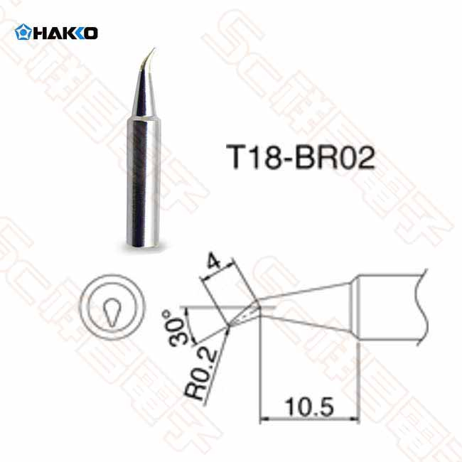 【祥昌電子】HAKKO 白光 T18-BR02 彎形 彎尖咀 烙鐵頭 FX888專用 | 蝦皮購物