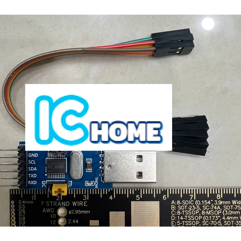 ICHOME CH341T 二合一模組 USB TO I2C IIC UART USB轉TTL 現貨 另有多款模組可參考 | 蝦皮購物
