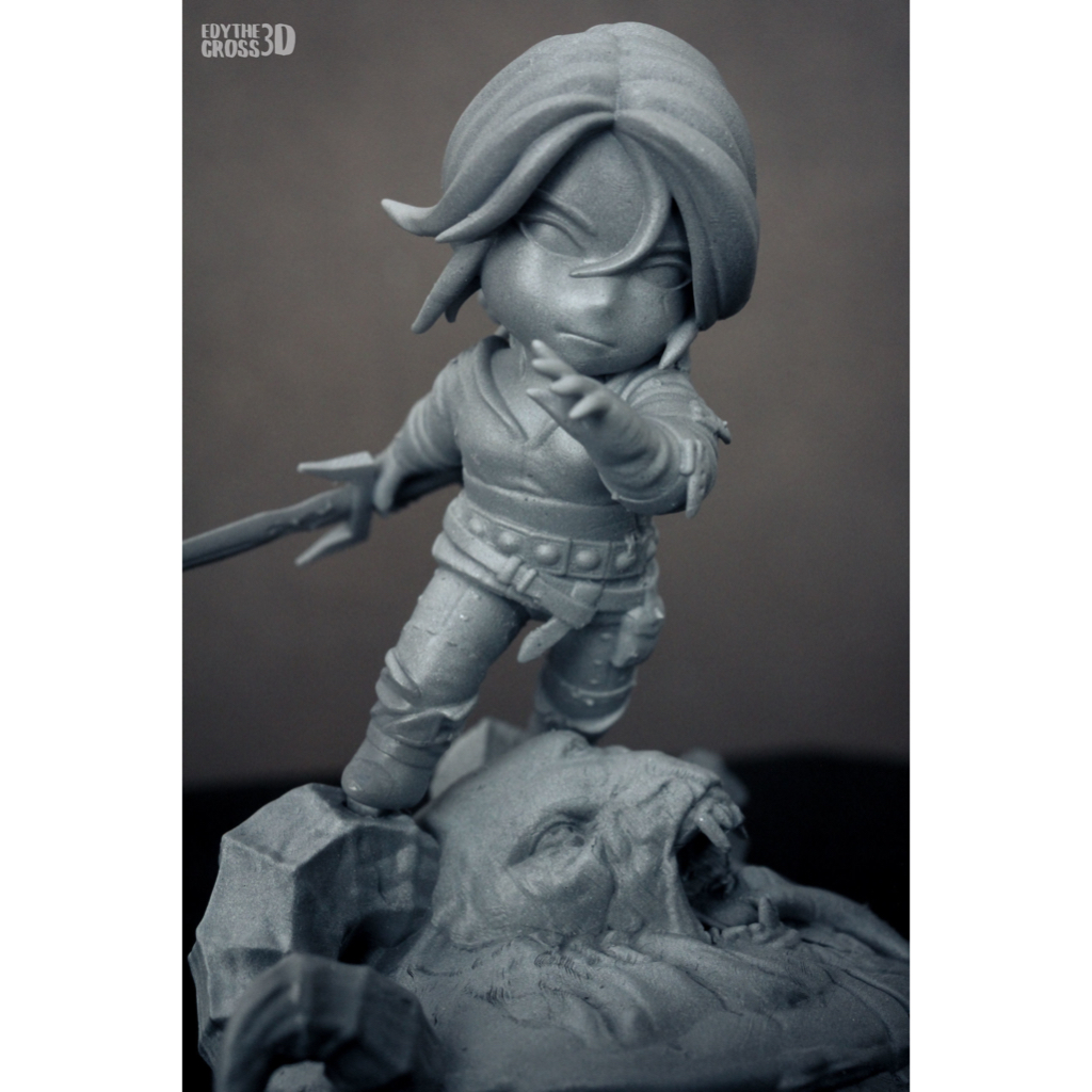 Tazo工坊[NOM] Q版希瑞菈-巫師(獵魔士)Ciri - Witcher 3D列印模型NOM | 蝦皮購物