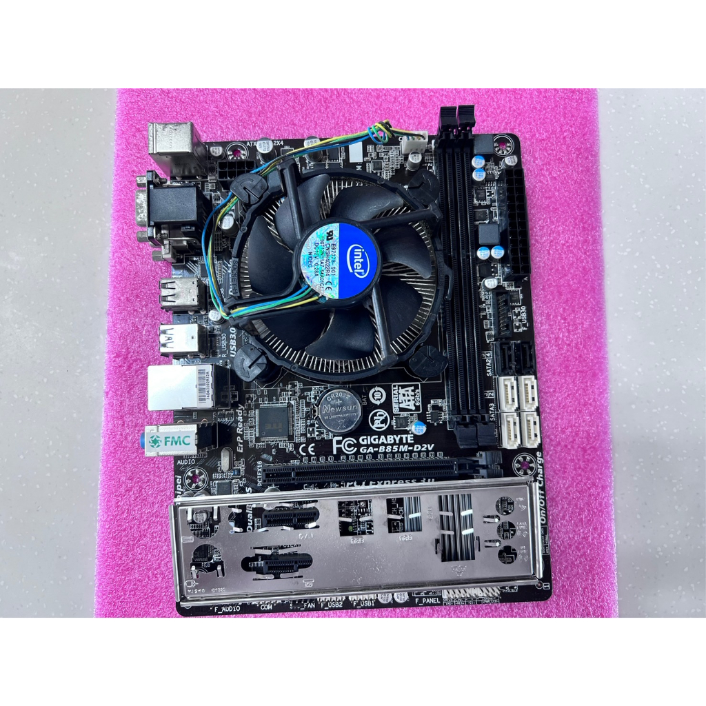 【吃土人現貨便宜賣】技嘉 GA-B85M-D2V+CPU i5 4440 (含擋板) | 蝦皮購物