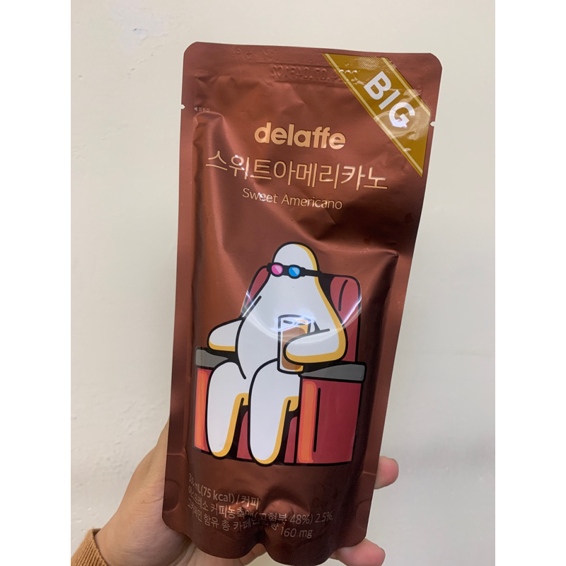現貨 ️韓國🇰🇷帶回全新 Delaffe Coffee 即飲現飲咖啡韓國咖啡袋335ML 甜美式加大版 | 蝦皮購物