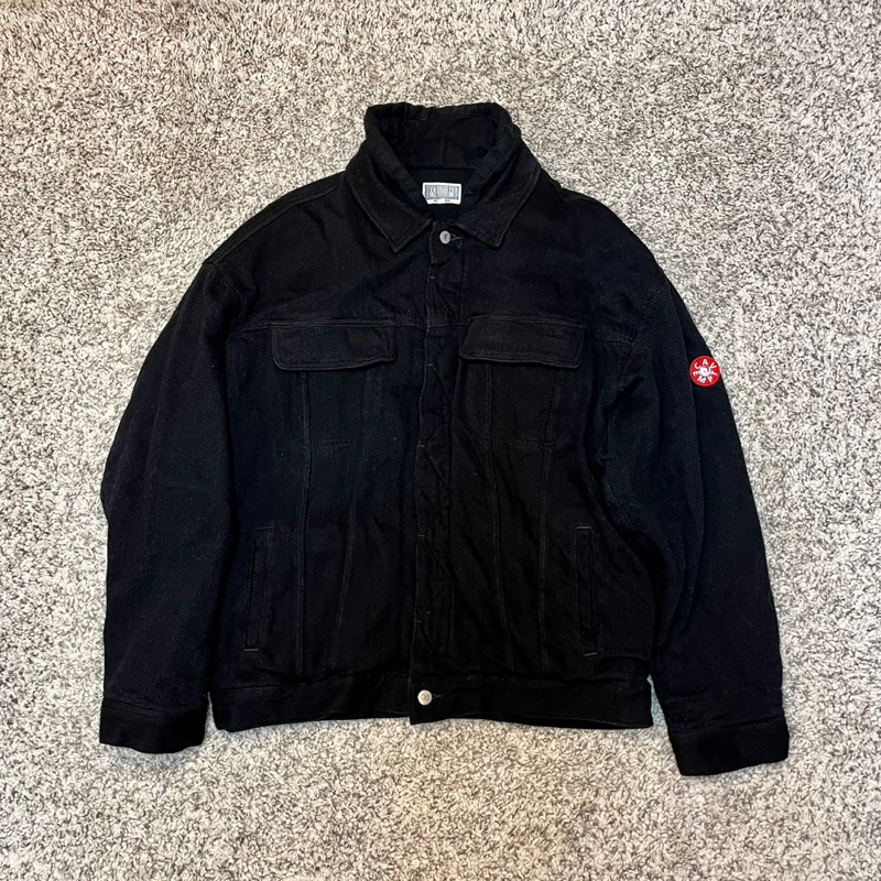 (已售出)日本製 C.E Cav Empt Double Layer Denim Jacket 黑色厚外套 中村晉一郎 | 蝦皮購物