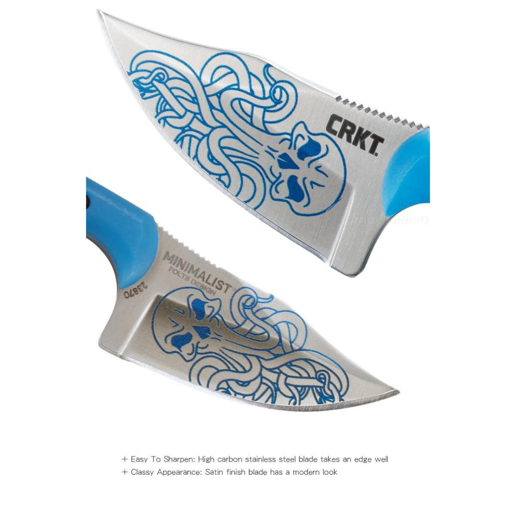 【瑞棋精品名刀】CRKT 2387o MINIMALIST® BOWIE CTHULHU EDC小頸刀 $1650 | 蝦皮購物