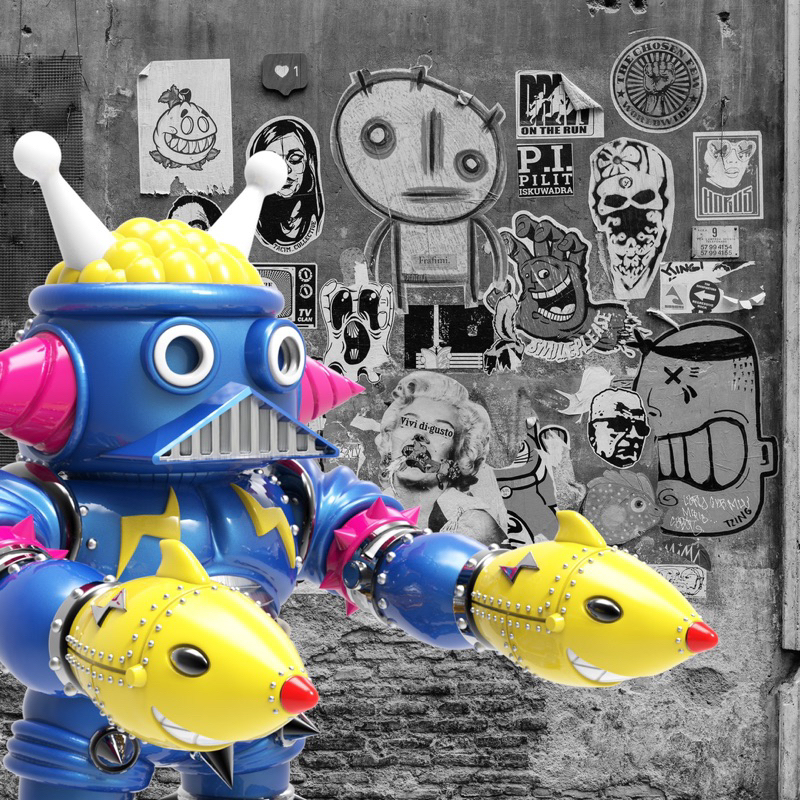 極稀有 Jolim x Generalstore robotzzz sofubi 外加鯊魚飛彈版本 | 蝦皮購物
