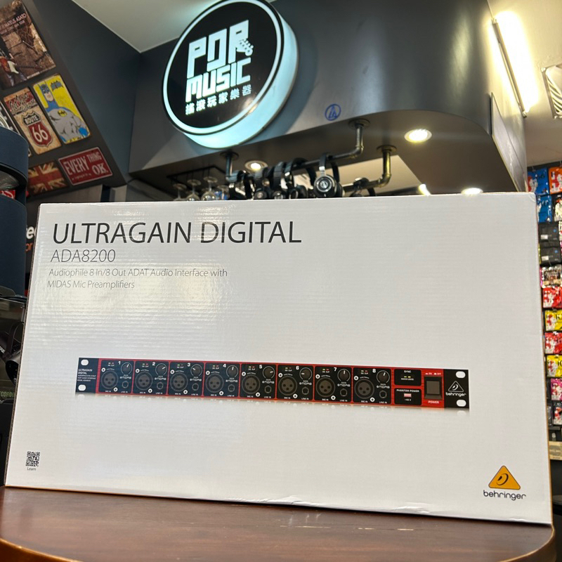 【搖滾玩家樂器】全新 免運Behringer ADA8200 8 In 8 Out內建MIDAS MIC Pre錄音介面 | 蝦皮購物