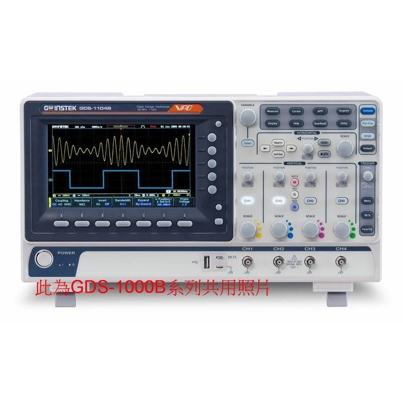 TECPEL 泰菱 》固緯 GW GDS-1102B 100MHz 兩通道 + 外部輸入 數位示波器 附示波器探棒 | 蝦皮購物