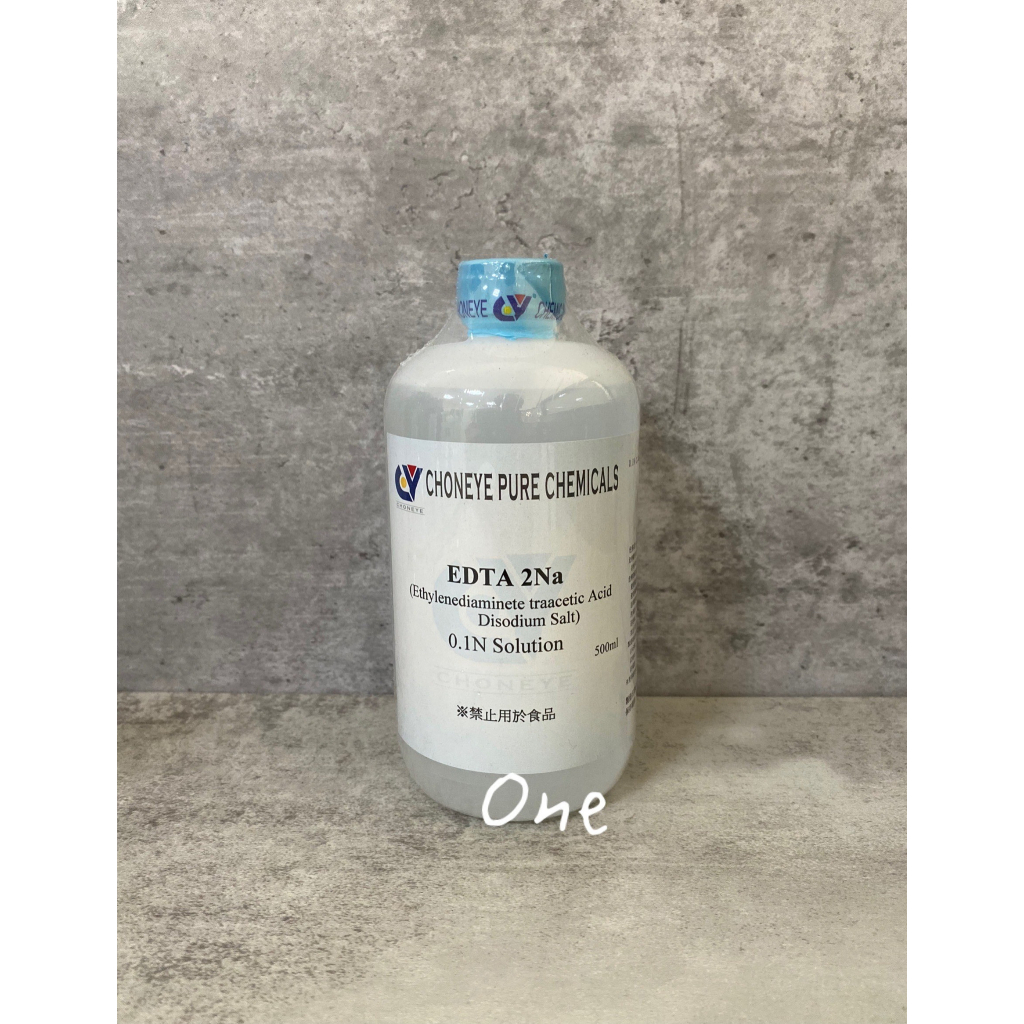 CY試藥 EDTA 2NA 0.1N 乙二胺四乙酸二鈉 500ML 0.1N Solution 含稅 | 蝦皮購物