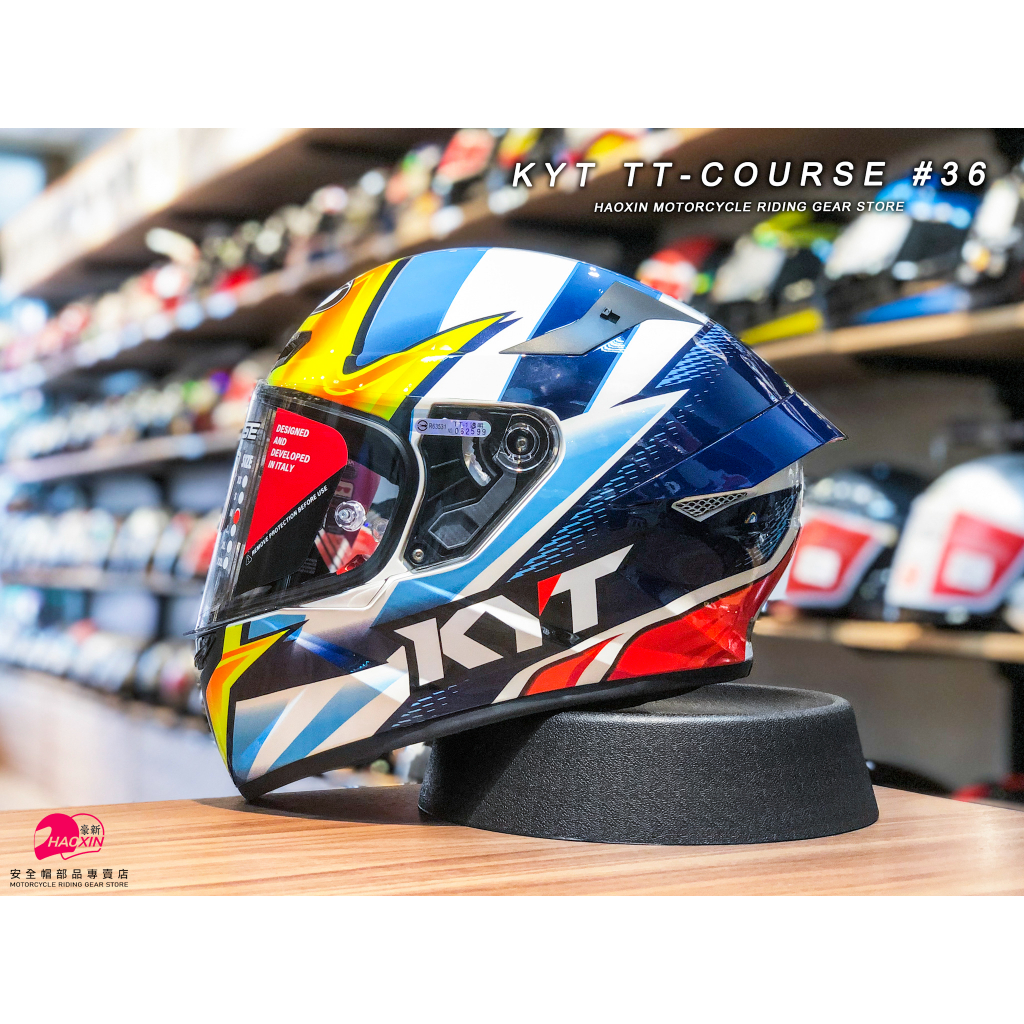 【豪新安全帽部品】KYT TTC TT-COURSE #36 選手彩繪 全罩帽 安全帽 免運費 | 蝦皮購物