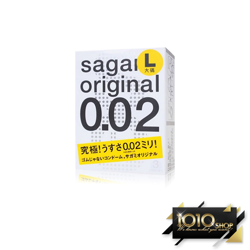 【1010SHOP】相模元祖 Sagami 002 超激薄 L-加大尺寸 58mm 保險套 3入 / 單盒 家庭計畫 | 蝦皮購物