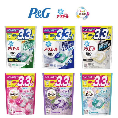 日本 P&G ARIEL 碳酸4D 洗衣球【袋裝36/39入】 | 蝦皮購物