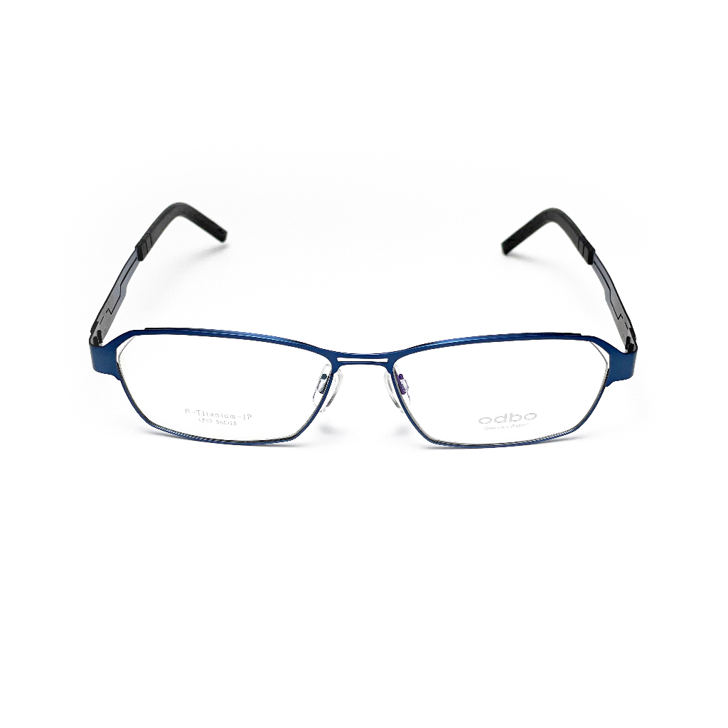 【全新特價】odbo 鈦金屬光學眼鏡鏡框 1757 C53 消光寶藍色 輕量化無螺絲設計 | 蝦皮購物