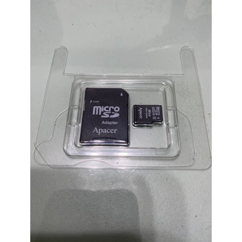現貨 Apacer 記憶卡 Micro SD 8G (含轉接卡） | 蝦皮購物