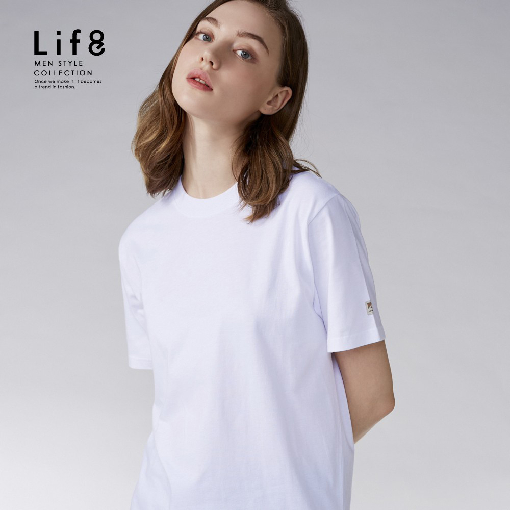 Life8-MIT 精梳棉 經典短袖上衣-10730-2023素tee-白色 | 蝦皮購物