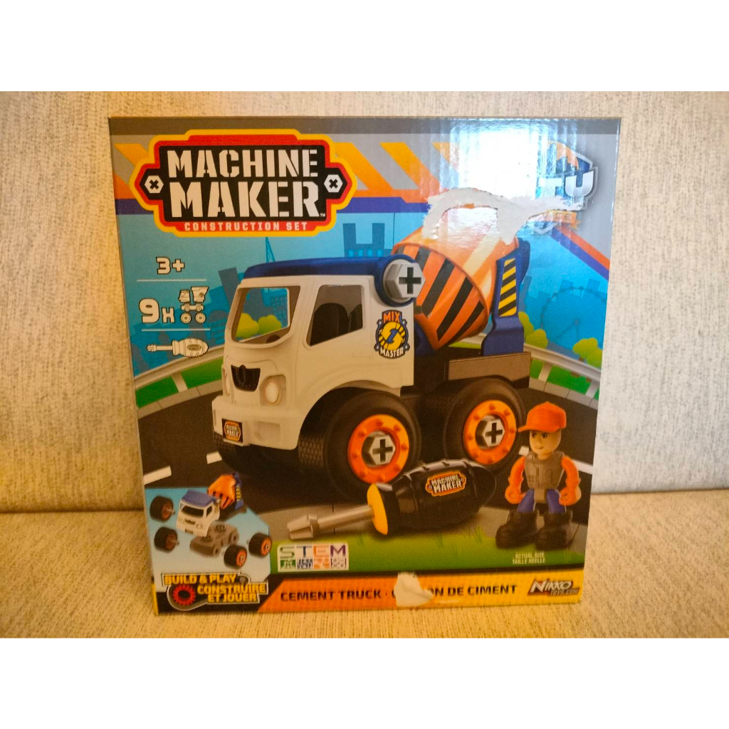 【MACHINE MAKER】 組裝城市服務車系列 水泥車 全新 | 蝦皮購物