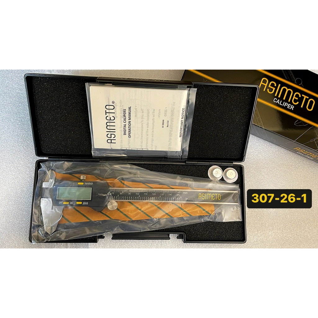 《現貨出貨快》ASIMETO原廠德國安度數位卡尺 (三按鈕) 307系列 | 蝦皮購物