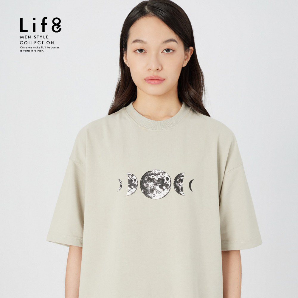 Life8-WILDMEET 印花 月球漸變 短袖上衣-61103 | 蝦皮購物