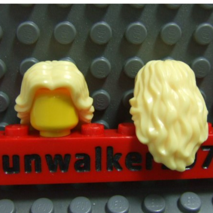 【積木2010】樂高 LEGO 亮黃色 波浪 長髮 /女生頭髮 / 90396 8827 (H-09) | 蝦皮購物