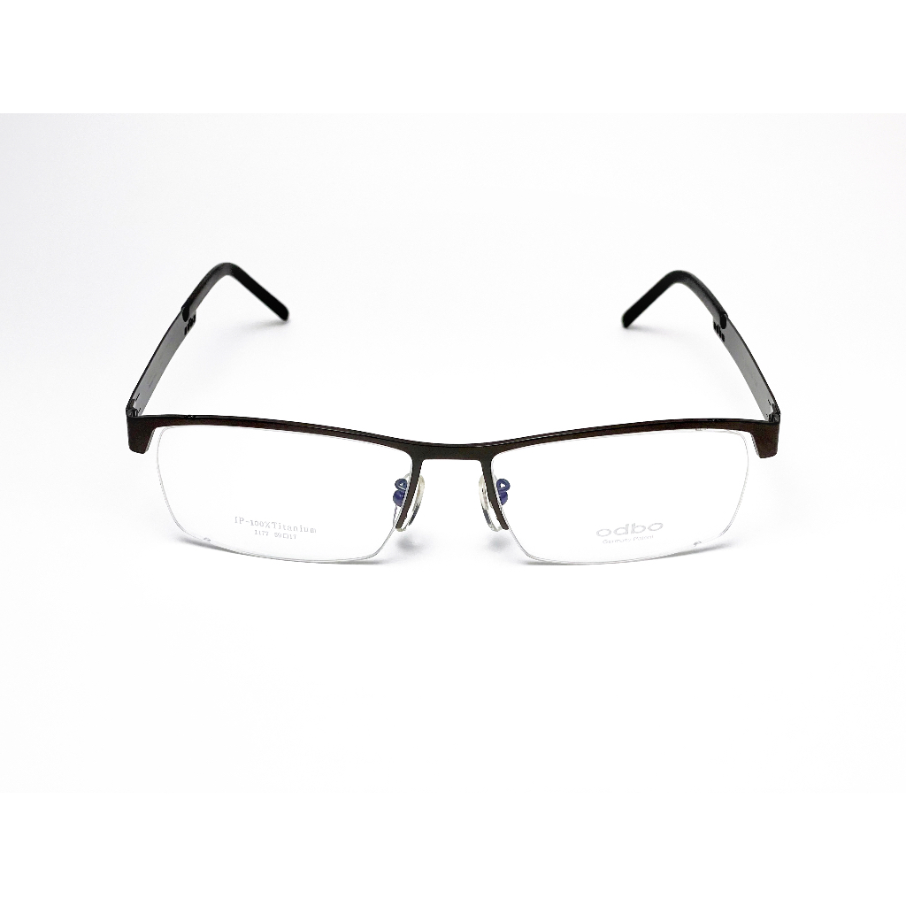 【全新特價】odbo 鈦金屬光學眼鏡鏡框 1177 C2AD 亮槍色 輕量化無螺絲設計 | 蝦皮購物