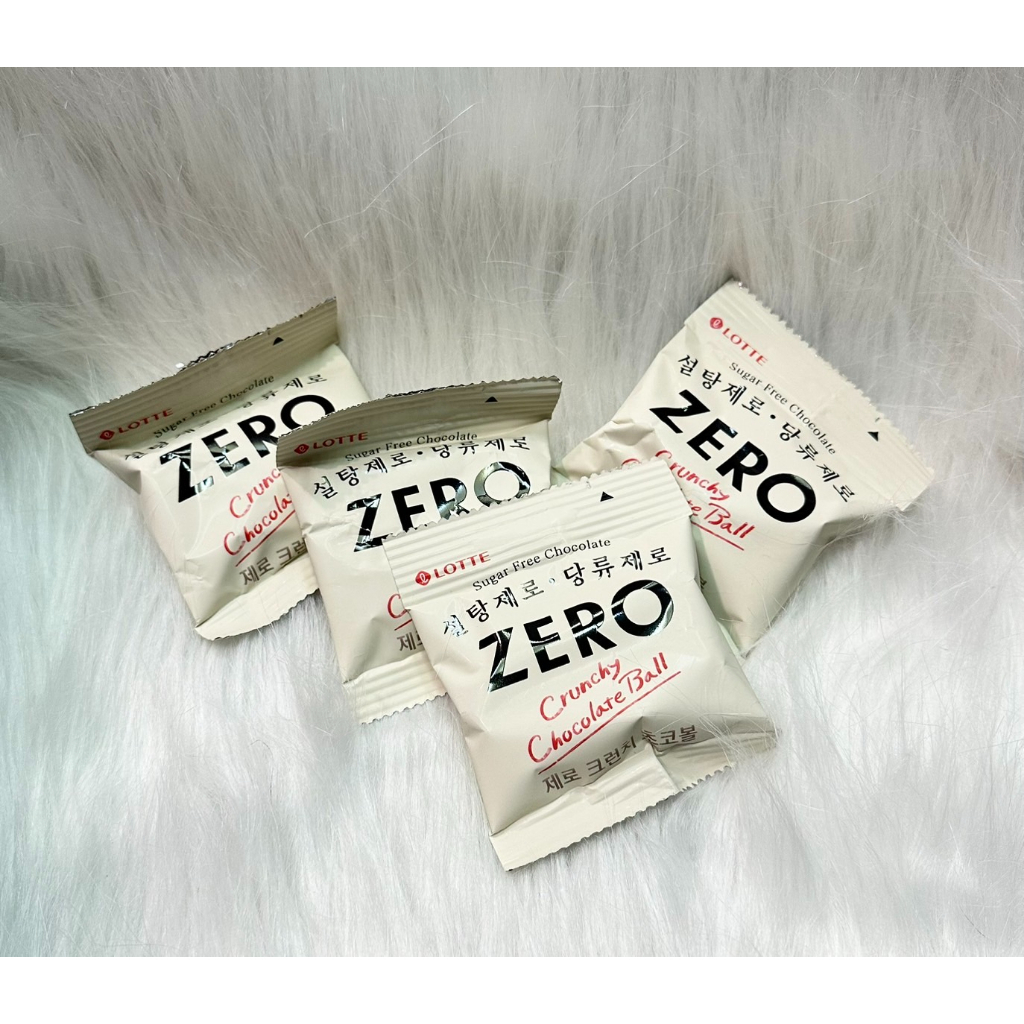 (假日有出貨) LOTTE ZERO 無糖巧克力脆球 140g 34g 14g 巧克力球 樂天無糖系列《贈品多多家》 | 蝦皮購物