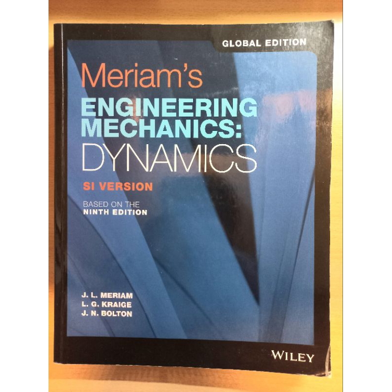 meriam's engineering mechanics: dynamics 9e 動力學 | 蝦皮購物