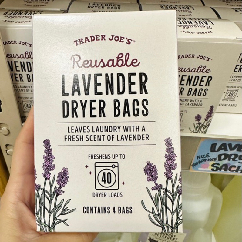 【On代購】Trader Joe's lavender Dryer Bags 薰衣草 烘衣紙 香氛袋 除濕袋 室內香氛 | 蝦皮購物