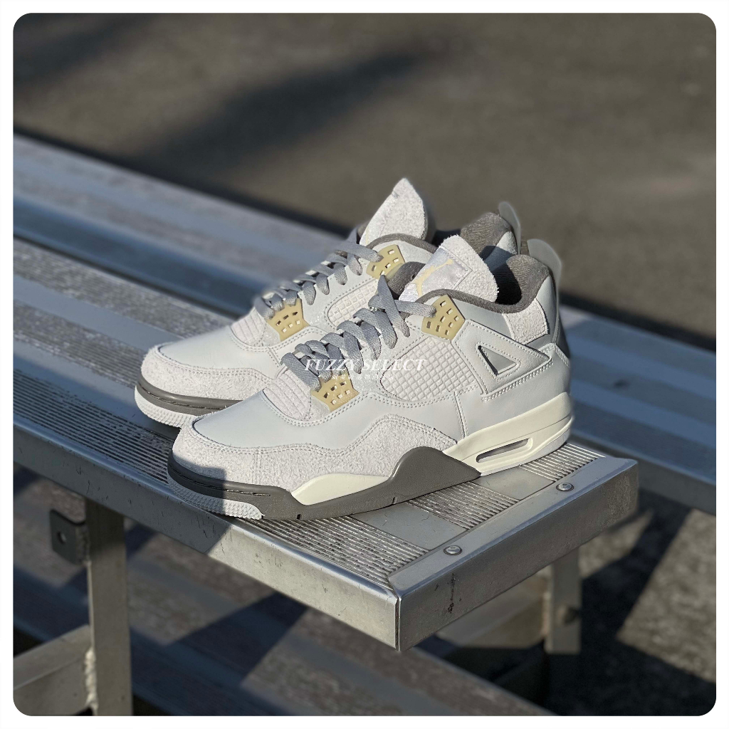 【逢甲 FUZZY】Air Jordan 4 Retro SE Craft 麂皮 灰綠 兔年 DV2262-021 | 蝦皮購物