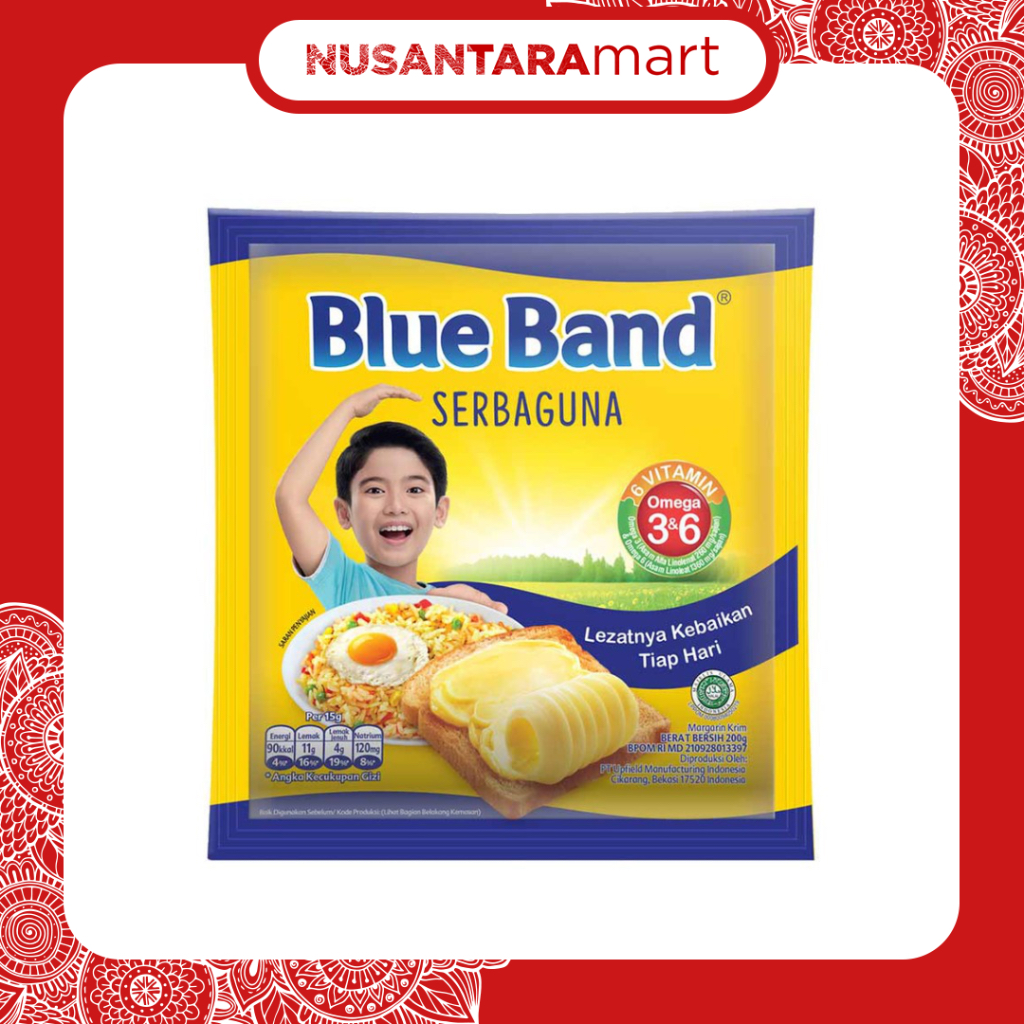 🇮🇩 (印尼店) Blue Band Margarine Serbaguna 人造奶油 1000g/250g/200g | 蝦皮購物