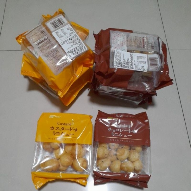 現貨 快速出貨 日本 丸金 Marukin 迷你泡芙 卡士達泡芙 巧克力泡芙 可可泡芙 奶油泡芙 丸金泡芙 63g | 蝦皮購物