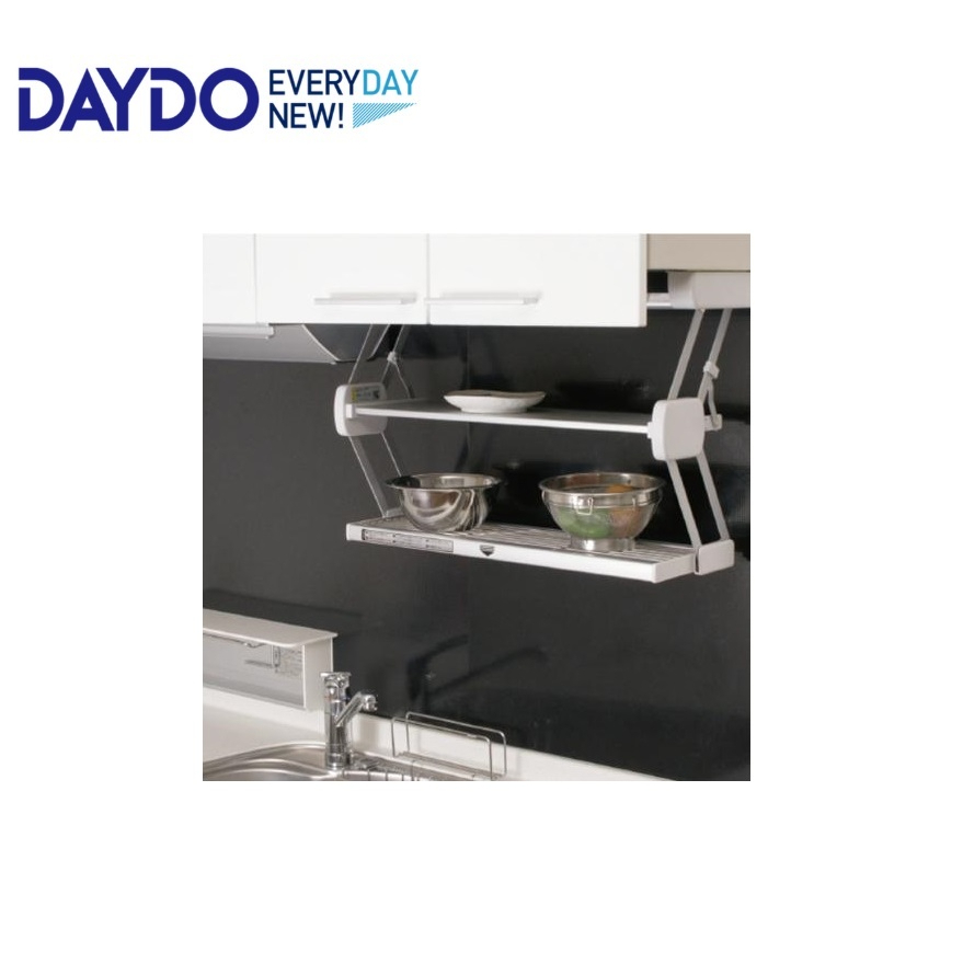 愛琴海廚房 日本原裝 DAYDO Pull-Down Shelf Z字型收納架 下拉式 手動上櫃收納 60/75/90 | 蝦皮購物